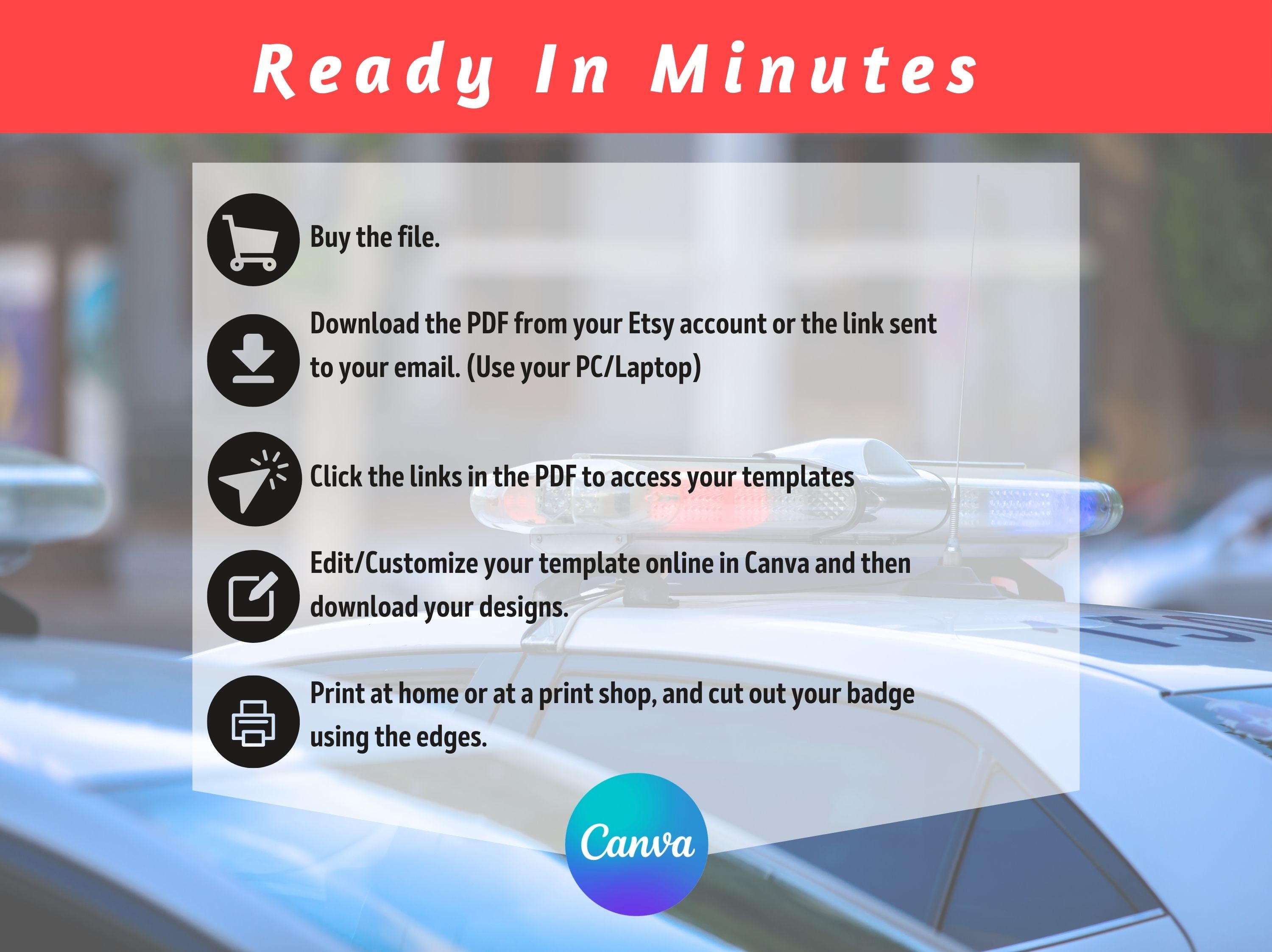 Police ID Badge | NYPD ID Card |first Responder| Policía Birthday Party ...