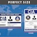 Printable Novelty CIA ID Badges | National Security Agency Cia Card ...