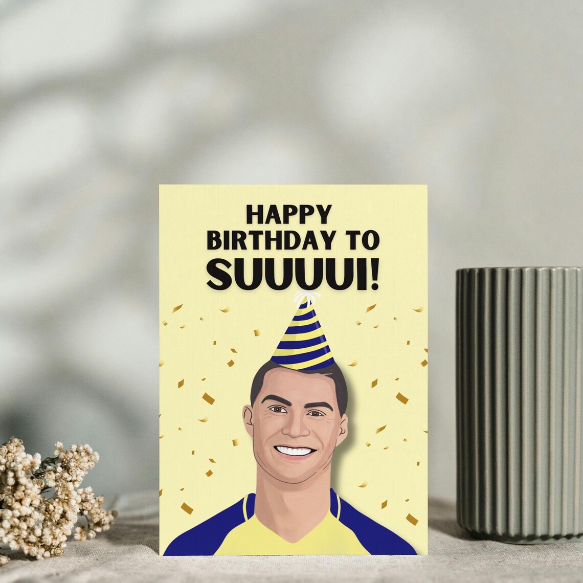 Cristiano Ronaldo Birthday Card – Al-nassr, Suuui Celebration - Etsy UK