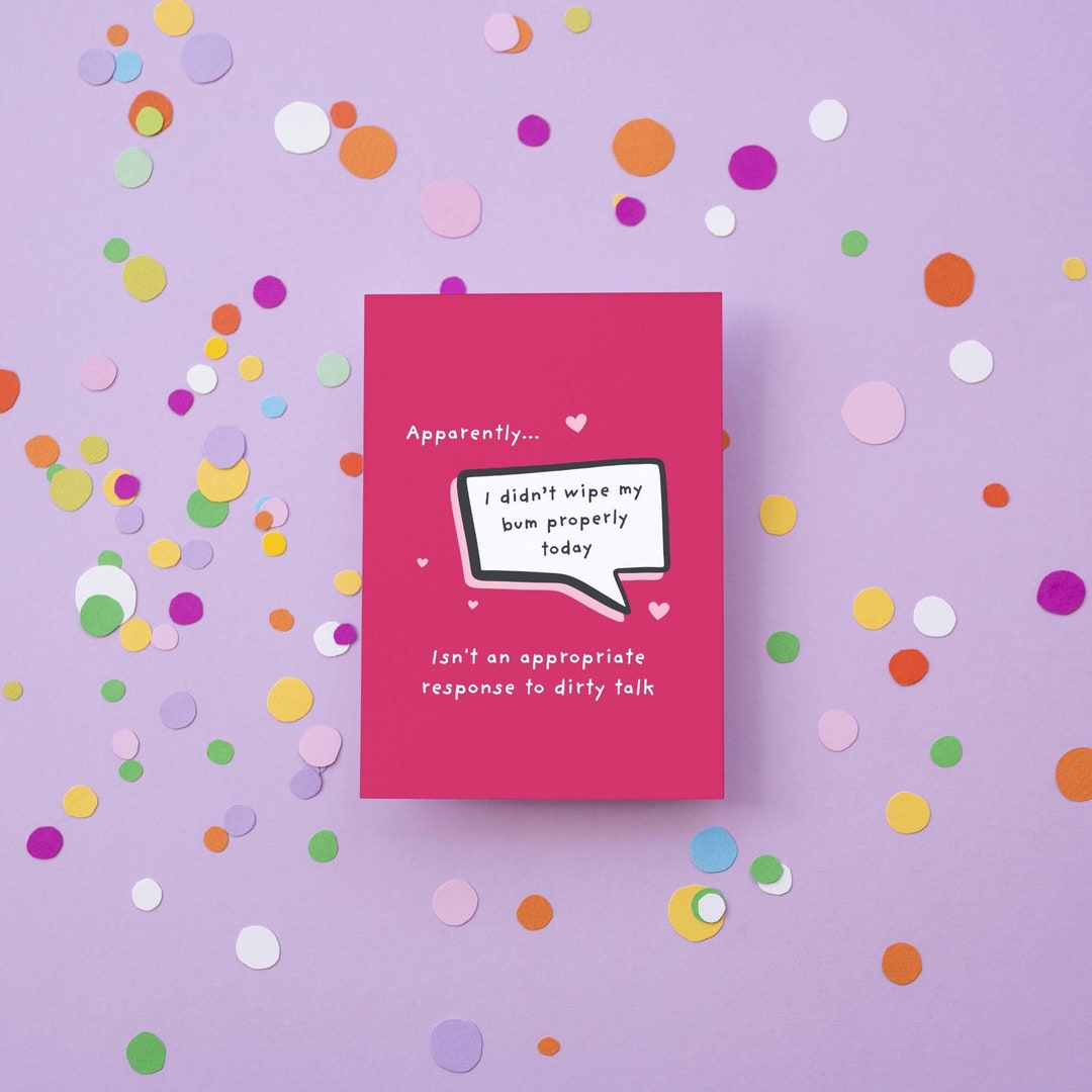 Funny Crude Banter - Dirty Talk Card for Valentine's & Anniversaries ...