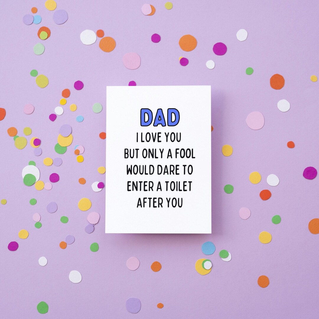 Funny Rude Dad Father's Day Card, Cheeky Card for Dad, Humorous Father ...