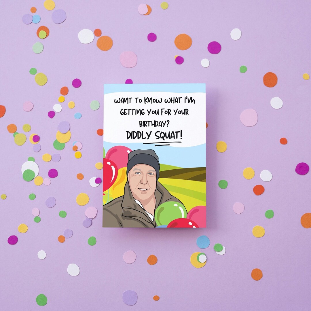 Jeremy Clarkson Birthday Card, Diddly Squat Shop, Diddly Squat Farm ...