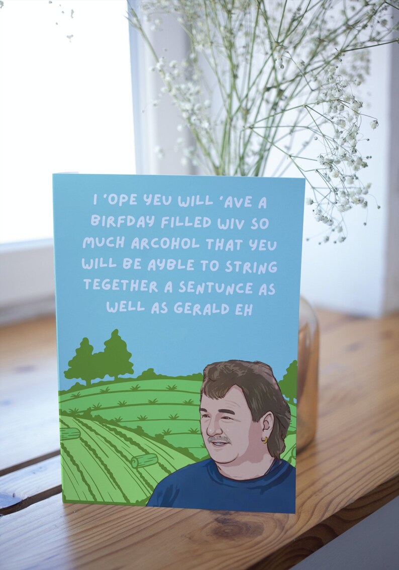 Gerald Clarkson Farm Funny Birthday Card for Him for Her for Them - Etsy