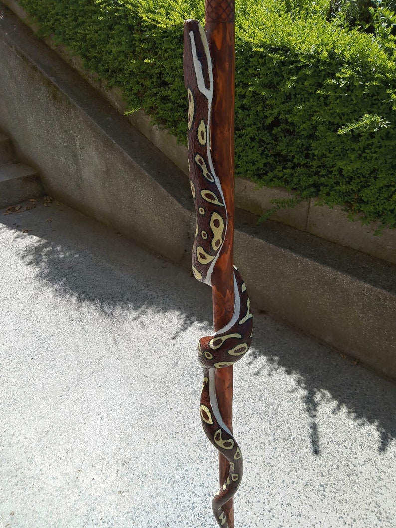 Walking Stick, Art, Wood Items, Gift, Collections, Handmade - Etsy