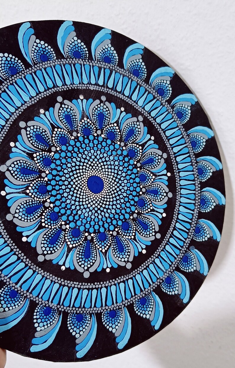 Mandala Painting Wave Mandala - Etsy