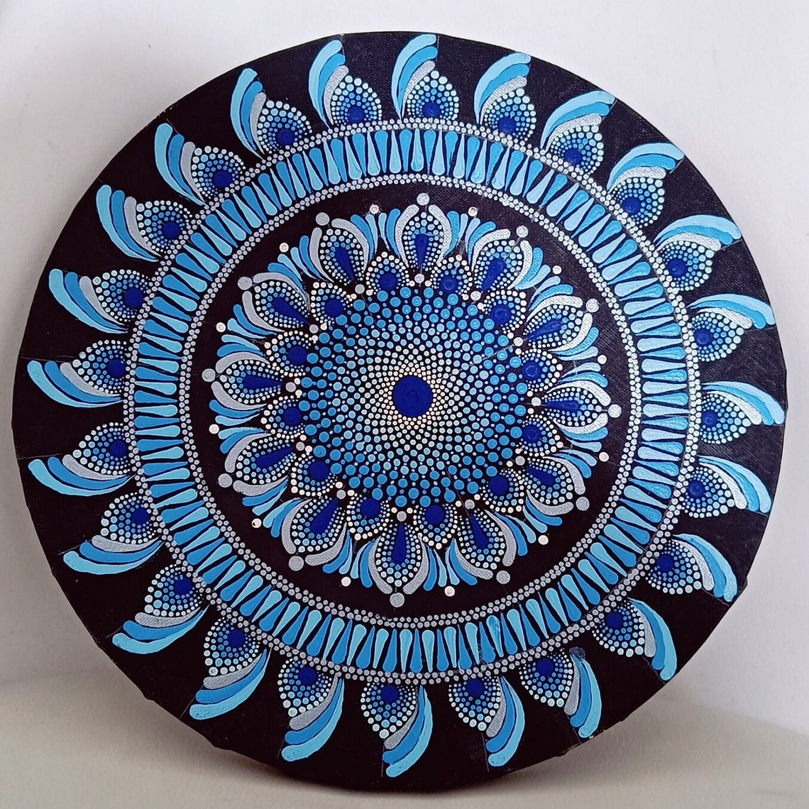 Mandala Painting Wave Mandala - Etsy