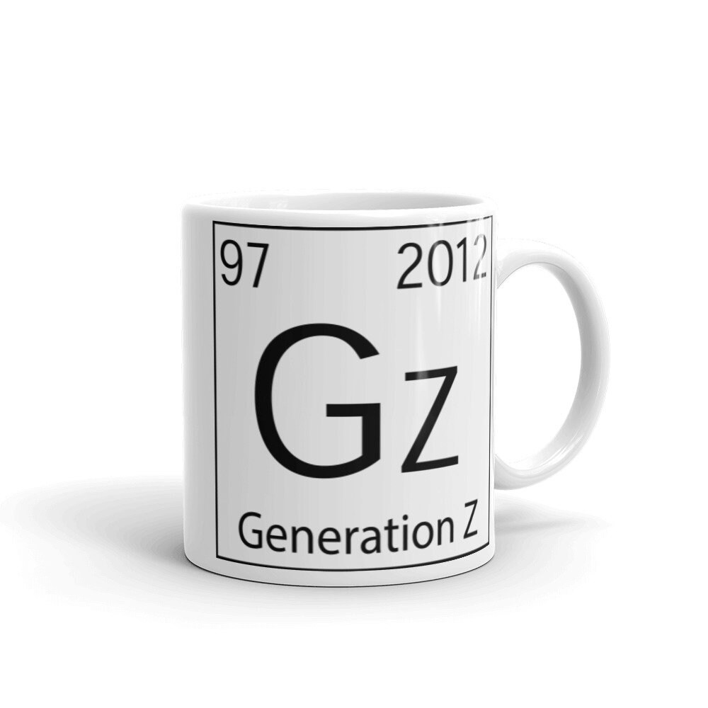 Generation Z Periodic Table Generational Mug - Etsy