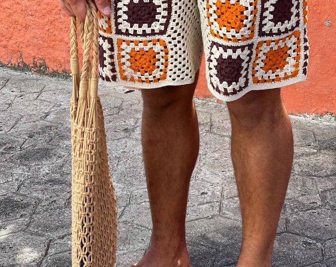 Men's Crochet Shorts - Etsy