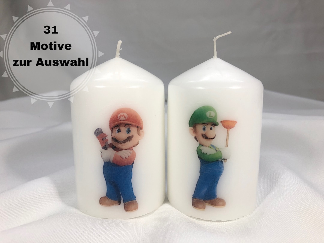 Super Mario & Luigi Candle Various Motifs Nintendo Decoration Ideas ...