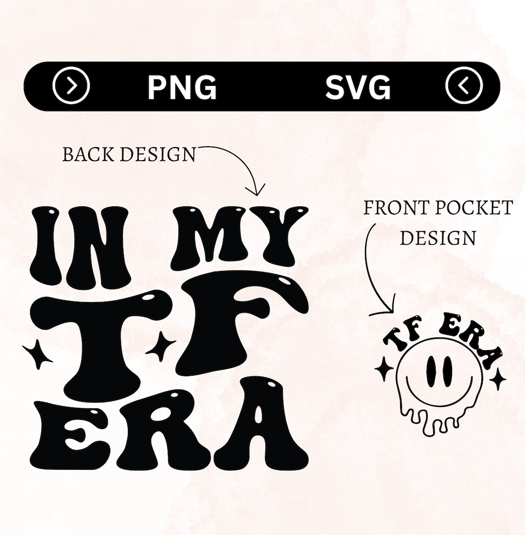 In My TF Era Svg Tf Era Png Trendy Wavy Textretro Svgwavy - Etsy