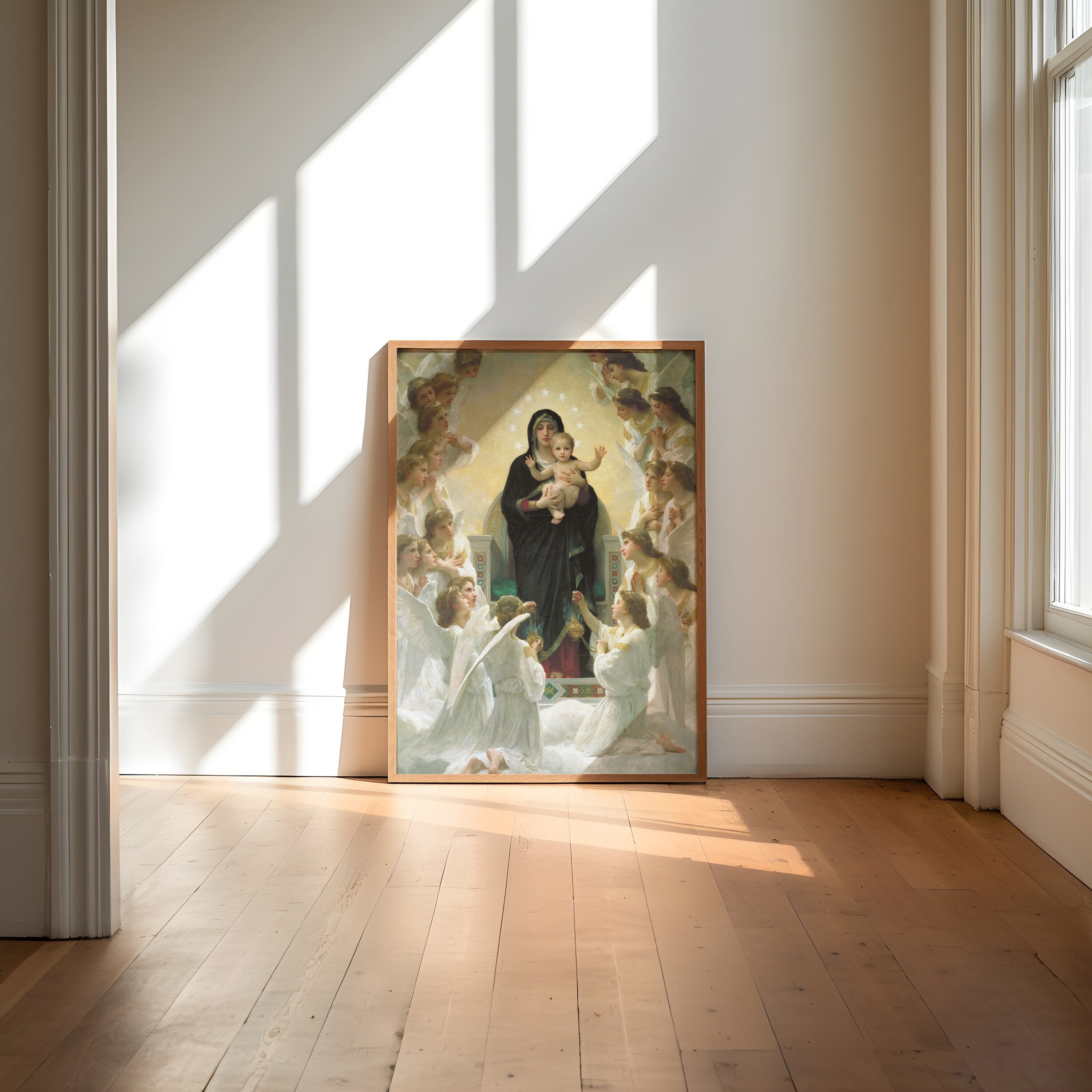 Bouguereau Regina Angelorum Poster: Queen of Angels Framed Print S0003 ...