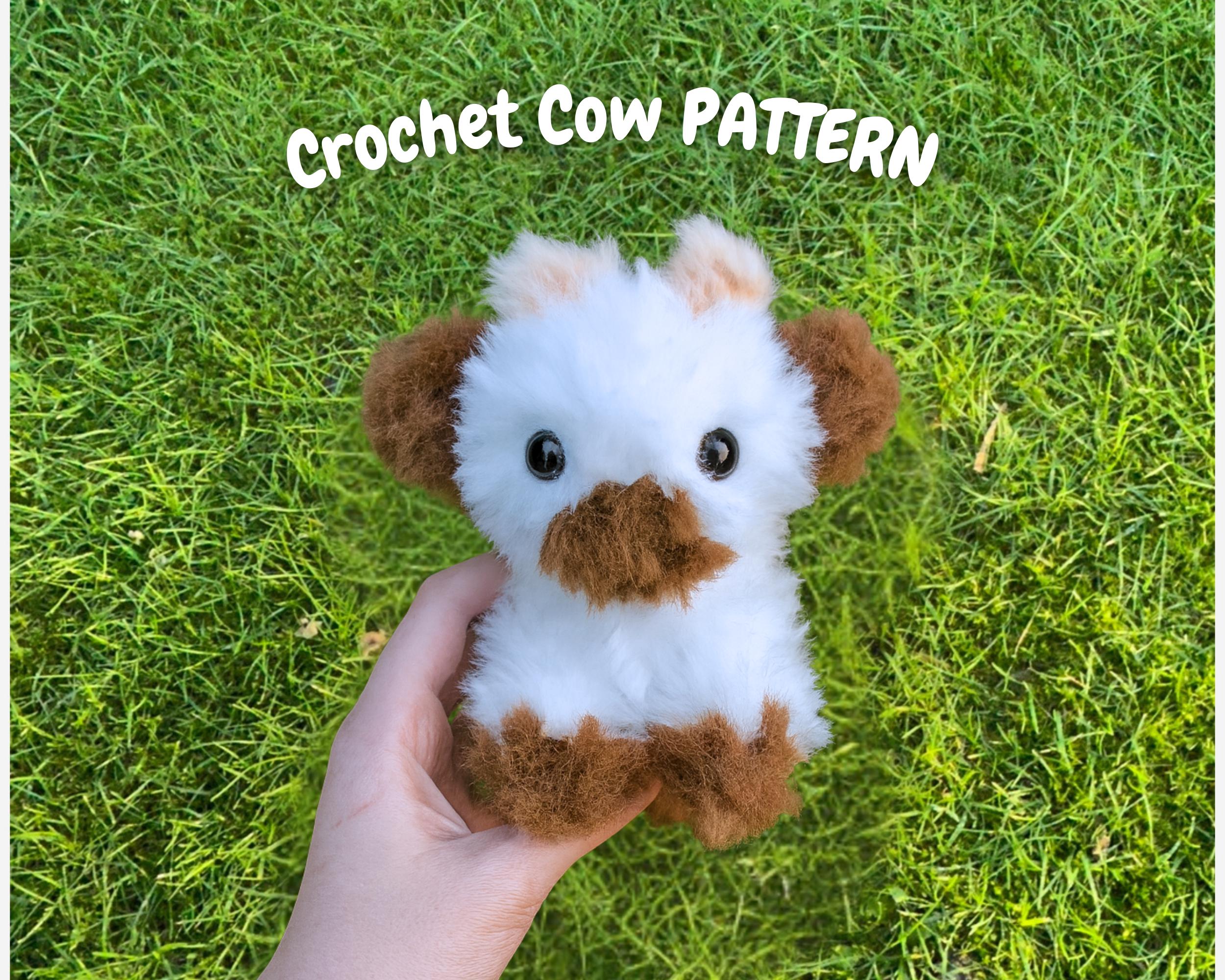 Fluffy Baby Cow Crochet Pattern - Etsy