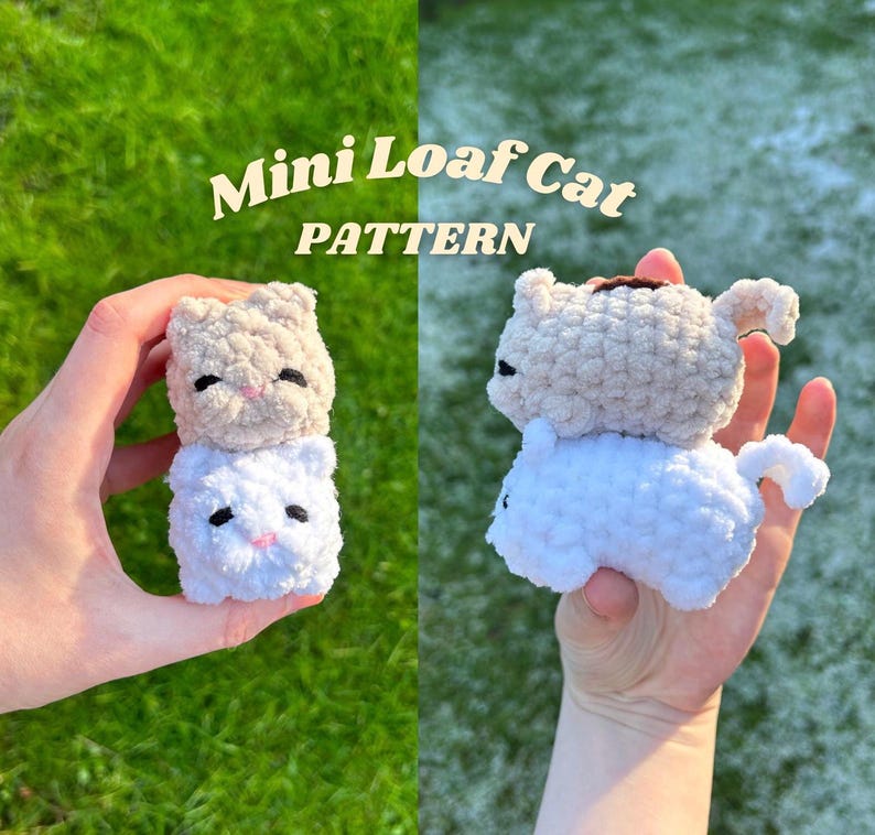 Crochet Mini Loaf Cat PATTERN - Etsy