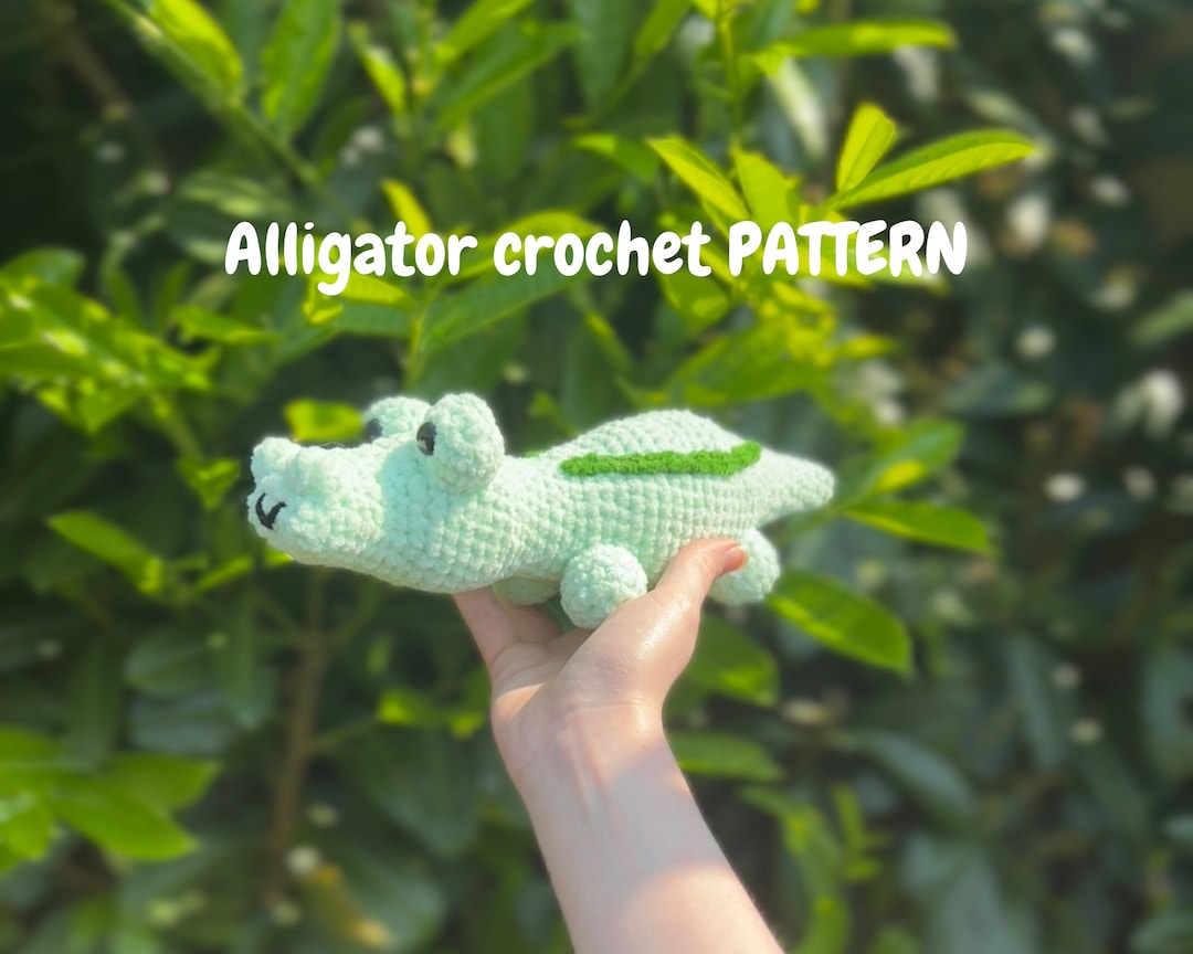 Alligator Crochet PATTERN - Etsy