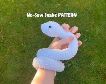 Snake Crochet Pattern Easy Snake Plushie Pattern PDF Download Beginner ...