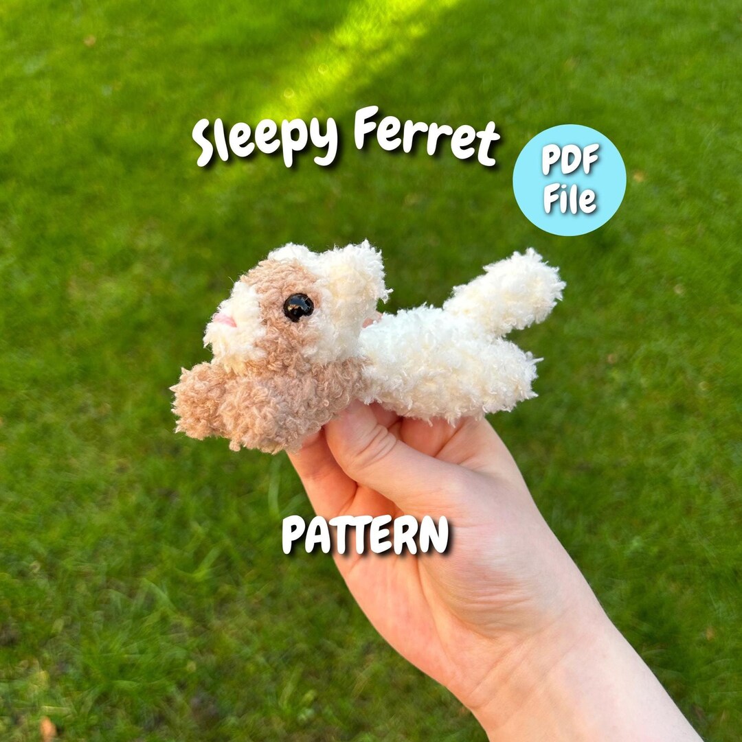 Amigurumi Sleepy Ferret Crochet PATTERN - Etsy
