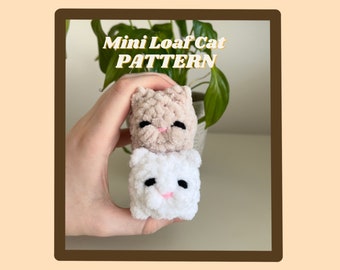 No Sew Kitty Cat Pattern, Crochet Amigurumi Cat, Cute Plushie Mini ...