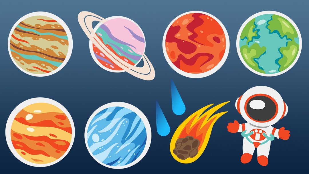 Space Digital Clip Art Set - Etsy