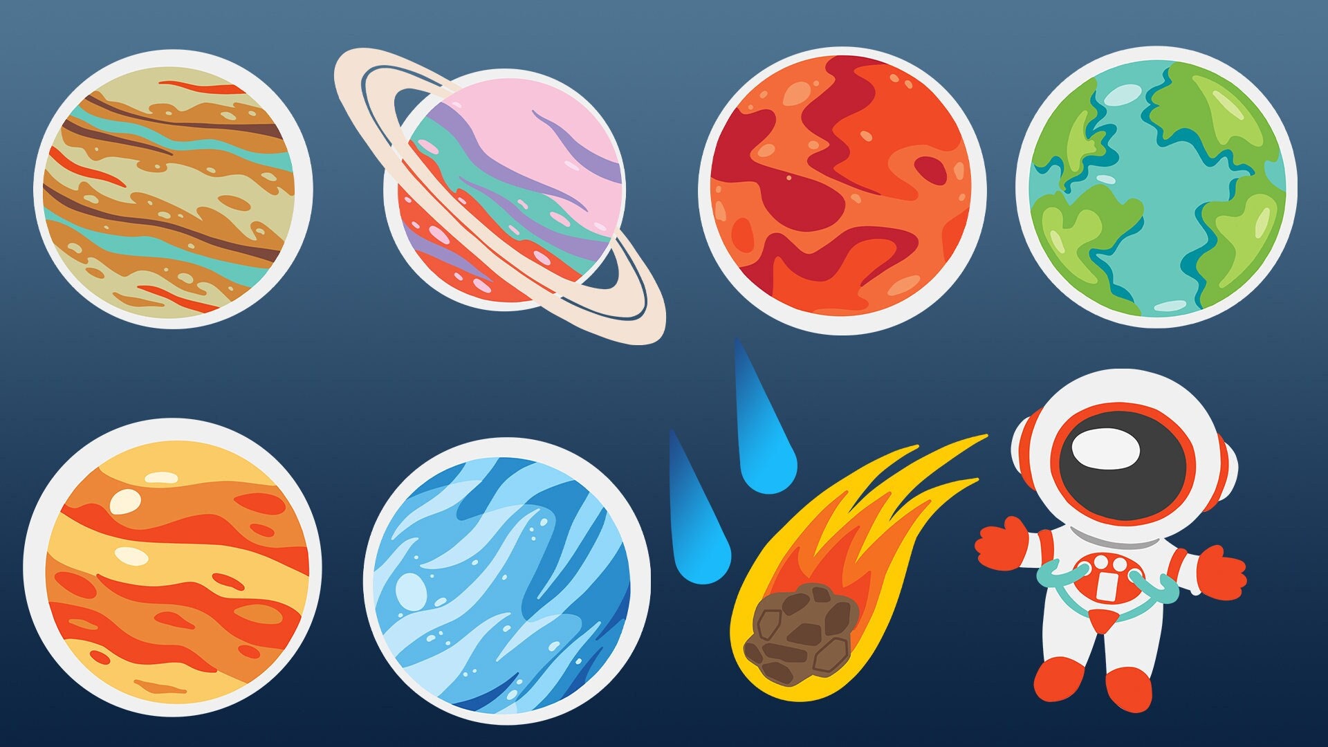 Space Digital Clip Art Set - Etsy