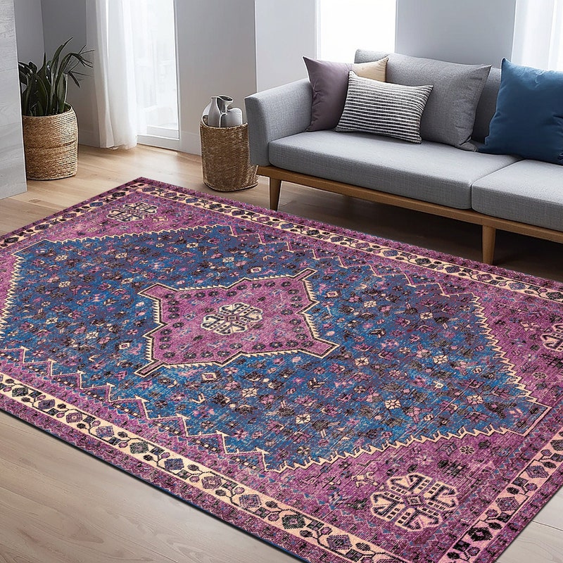 Purple Rug - Etsy