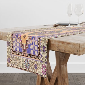 Retro Design Runner, Table Top Layer, Handcrafted Table Scarf ...