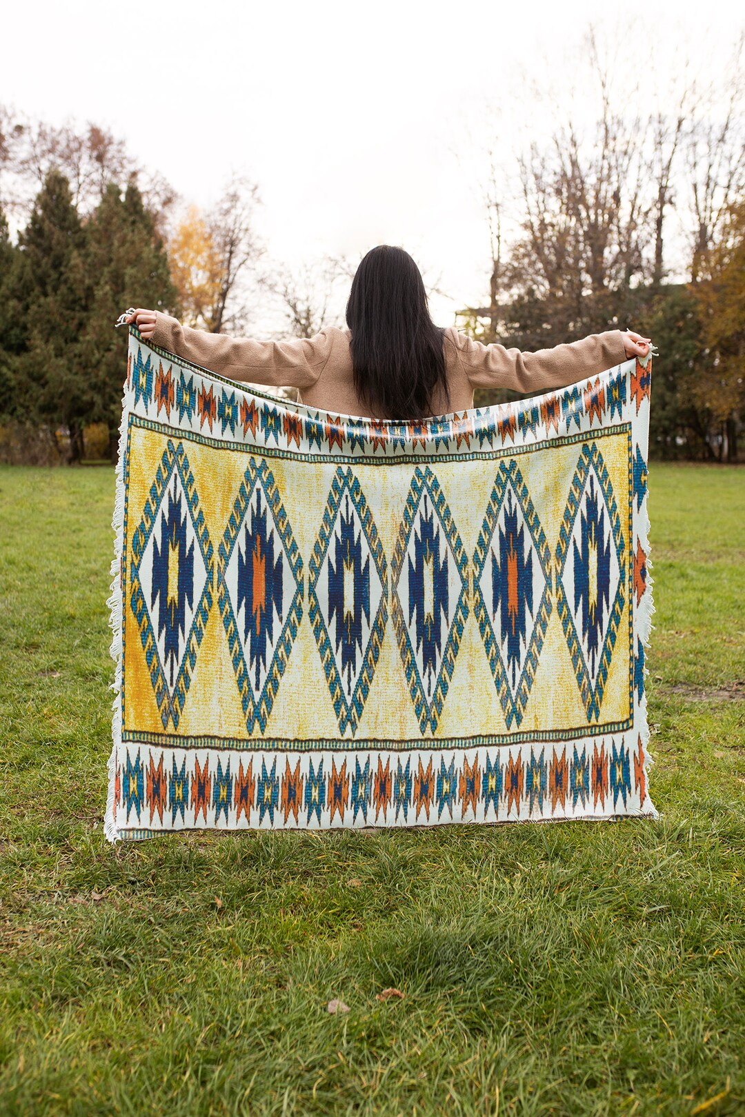 Kilim Lap Blanket, Wall Tapestry Hanging, Coverlet Blanket, Oversize ...