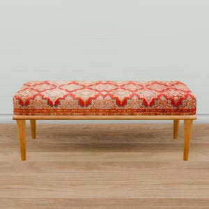 Decorative Bench, Bohemian Upholstered Bench, Dining Bench, Mudroom ...