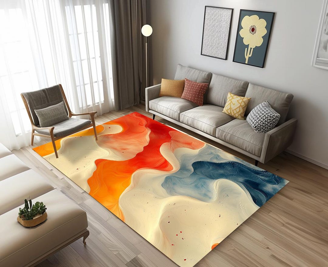 Contemporary Design Rug, 3D Print Rug, Illusion Rug, Comfortable Rug ...