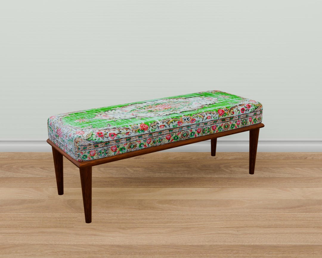 Bench for Bedroom, Blanket Bench, Entryway Bench, Lobby Bench, Bohemian ...