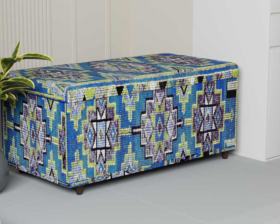 Pastel Decorative Ottoman Storage, Versatile Upholstery Bench, Elegance ...