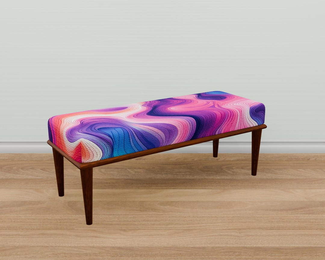 Bright Bench, Vibrant Color Bench, Daily Use Bench, Cozy Shoe Bench ...