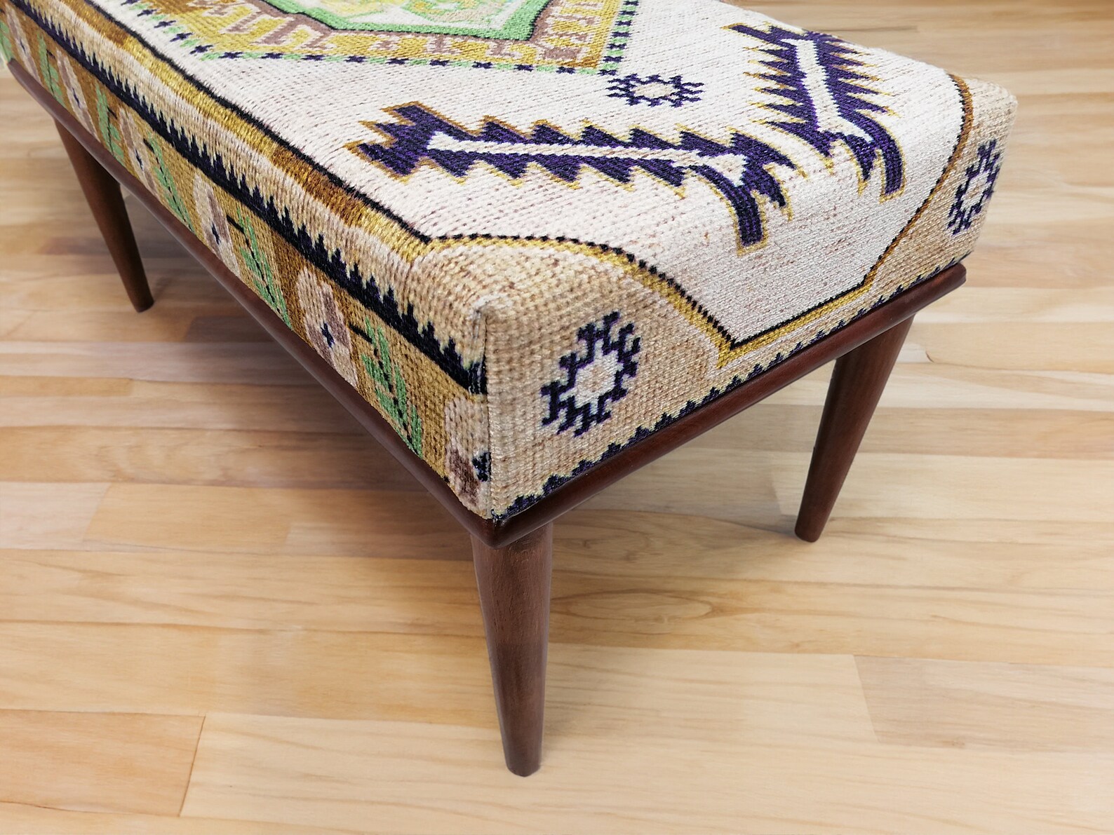 Tribal Inspired Bench, Hallway Bench, Accent Bench, Living Room Bench ...