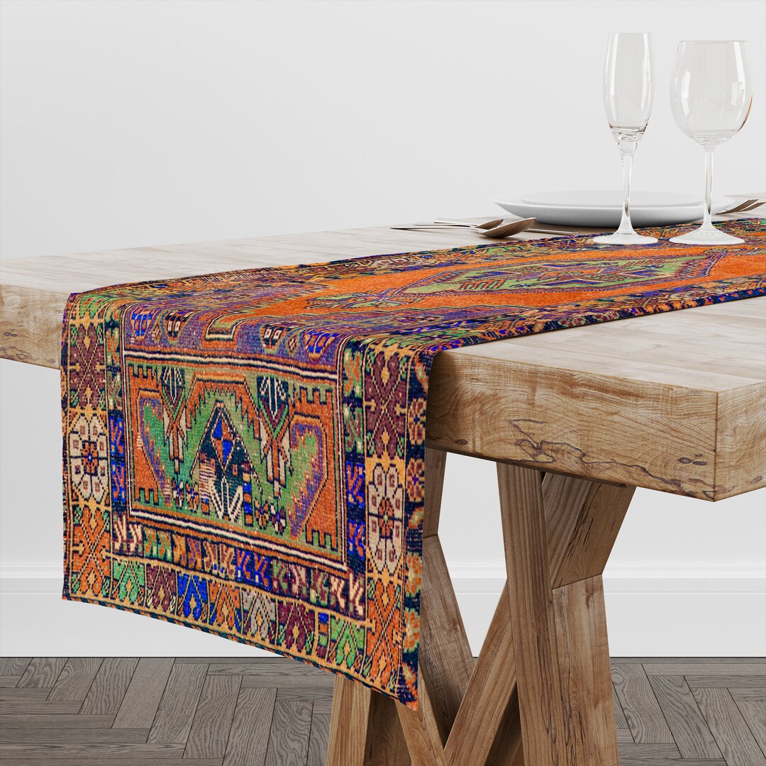 Reception Table Centerpiece, Kitchen Table Runner, Chenille Tablecloth ...