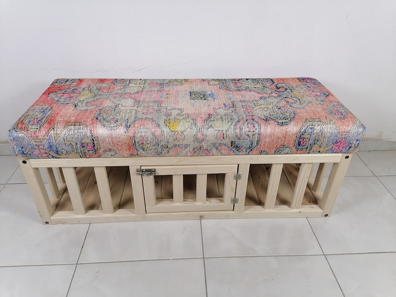 Handmade Ottoman Dog House Bench Footstool Bench Hallway - Etsy
