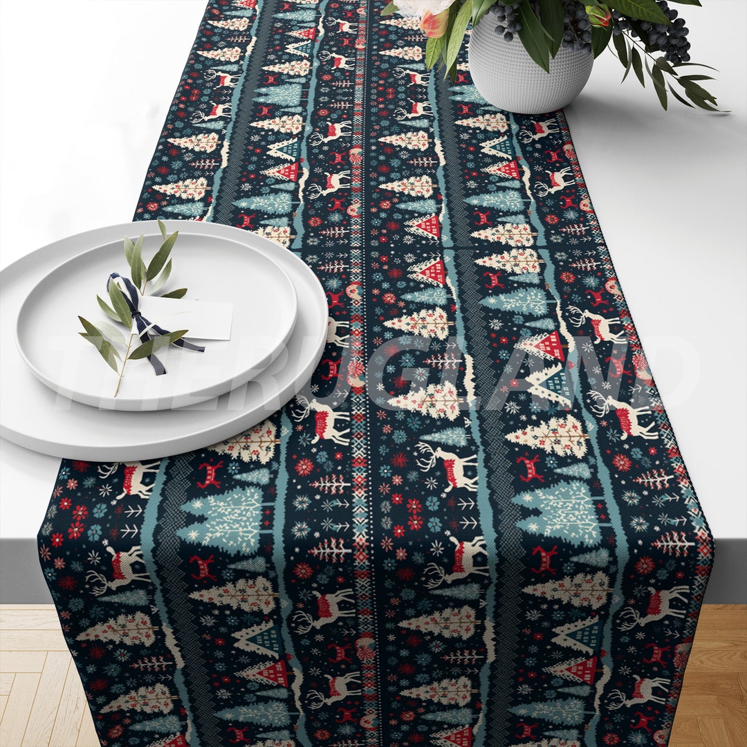 Stunning Console Mats, Woven Turkish Kilim Runner, Tribal Table ...