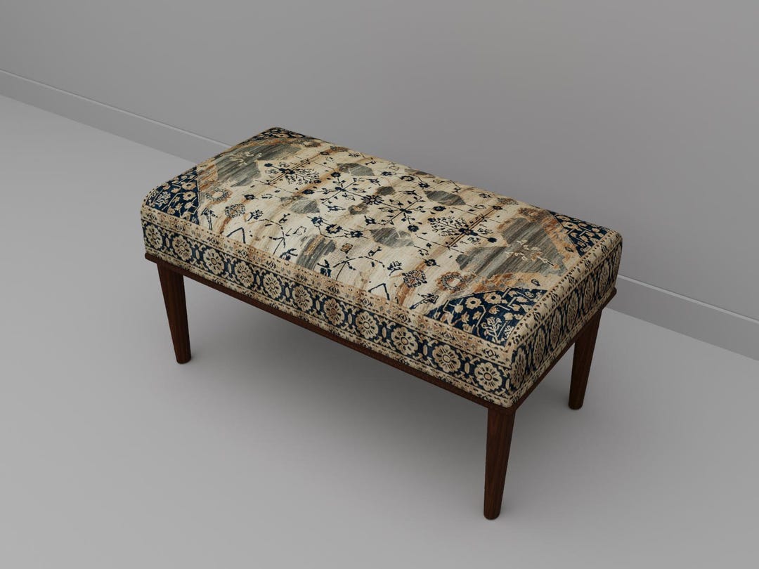 Mid Century Bench, Modern Furniture Bench, Hallway Bench, Accent Rug ...