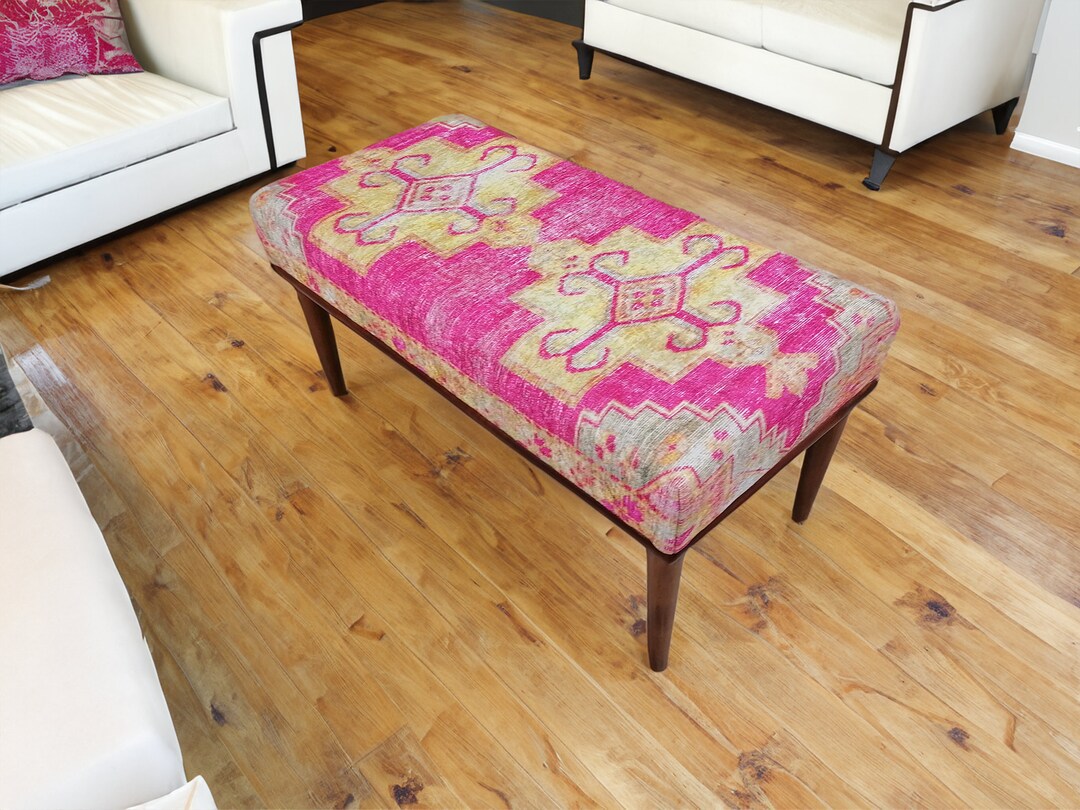 Aztec Design Bench, Picnic Sitting Bench, Modern Entryway Bench, Bench ...