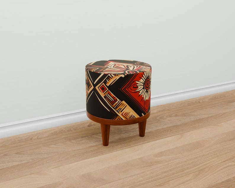 Dark Color Pouf, Functional Pouf, Soft Touch Bench, Countryside Seat ...