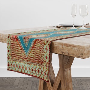 Bohemian Table Layer, Indigenous Table Scarf, Felt Table Sheet ...