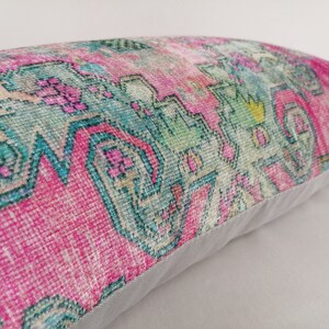 Bright Pink Pillow, Washable Pillow, Cushion Cover, Rug Pillow, Floor ...