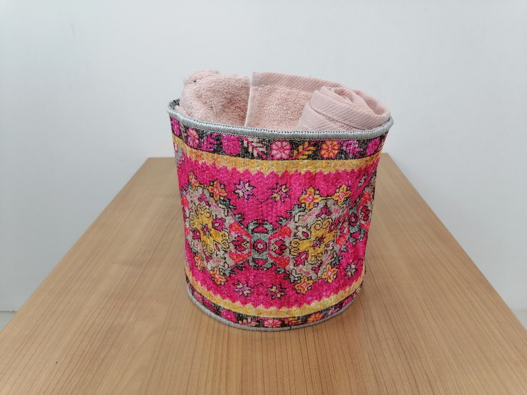 Make up Organizer, Vanity Basket, Storage Bin, Foldable Box, Plant Pot ...