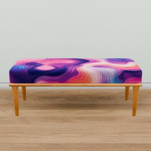 Bright Bench, Vibrant Color Bench, Daily Use Bench, Cozy Shoe Bench ...