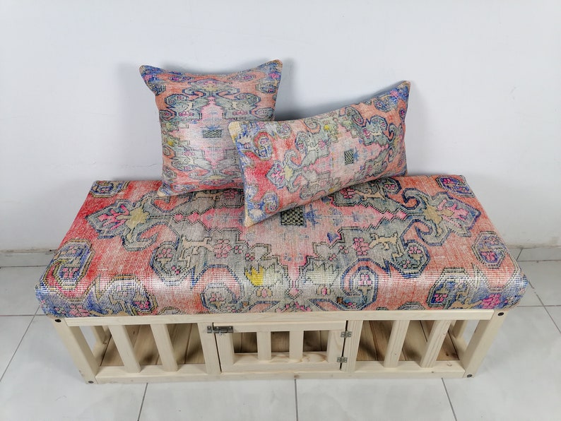 Handmade Ottoman Dog House Bench Footstool Bench Hallway - Etsy