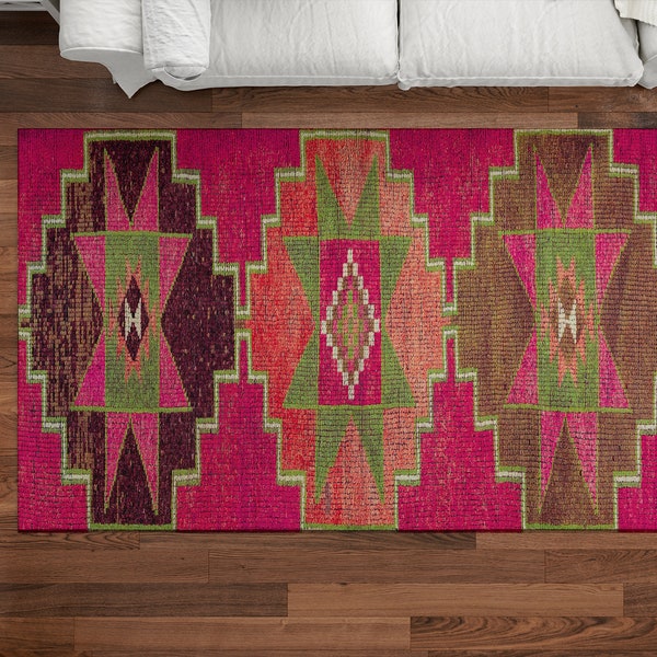 Tribal Print Rug - Etsy