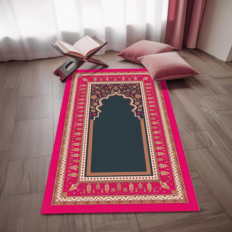 Personalized Prayer Mat, Premium Portable Salah Mat Gift, Soft Velvet ...