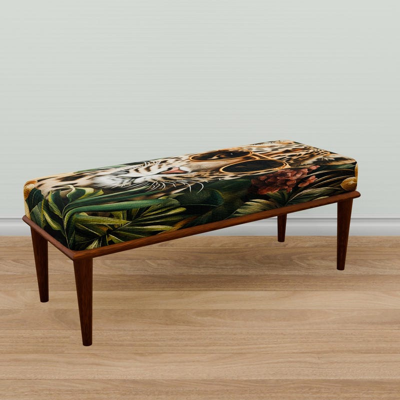 Leopard Bench - Etsy
