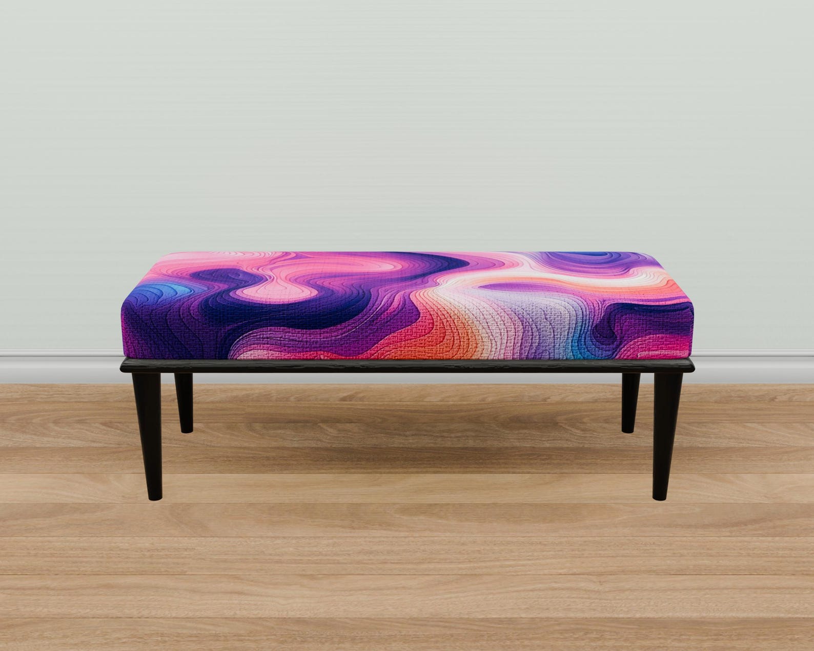 Bright Bench, Vibrant Color Bench, Daily Use Bench, Cozy Shoe Bench ...