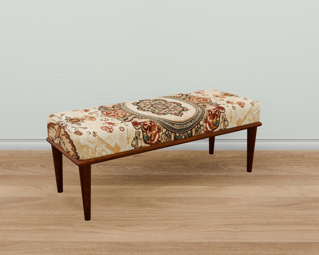 Vintage Medallion Shoe Bench | Traditional Kitchen Seating | M-16 - Etsy