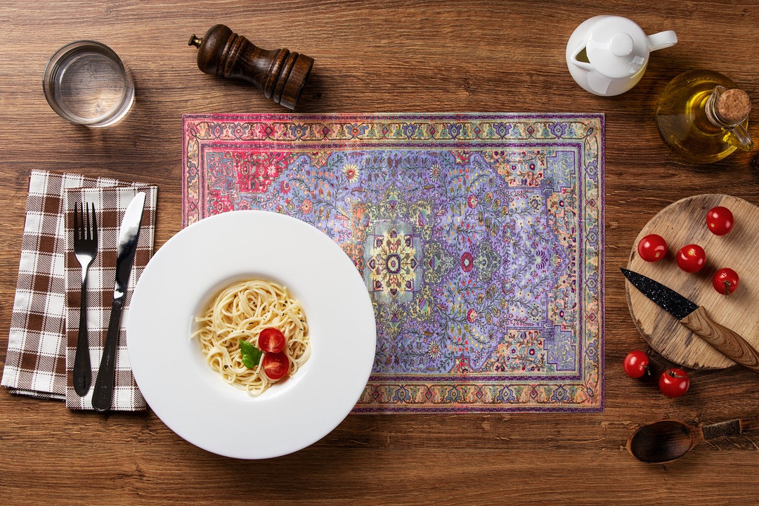 Catering Placemats, Textured Table Mat, Retro Placemat, Guests Table ...