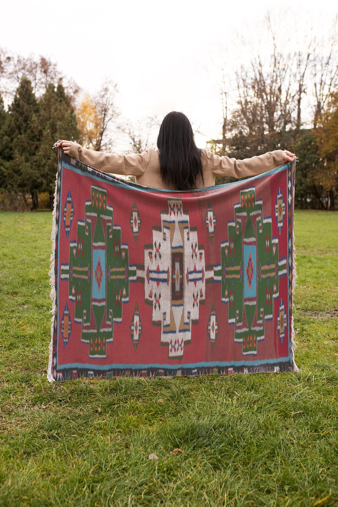 Kilim Throw Blanket, Kilim Quilt Blanket, Kilim Lap Blanket ...